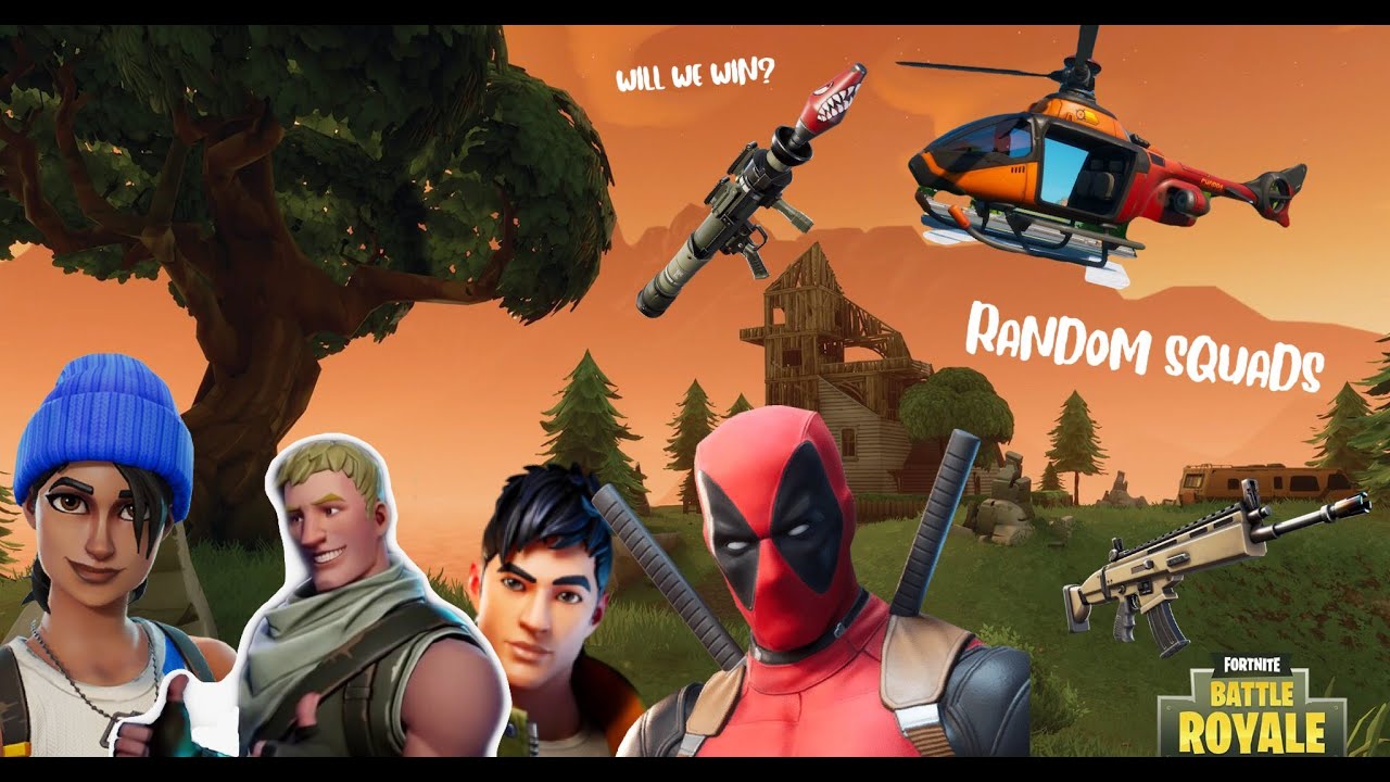 First random squad win (fortnite battle royale) - YouTube