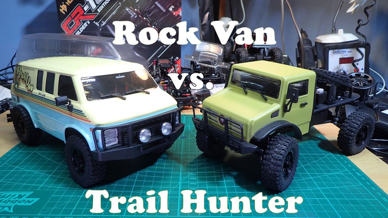 Hobby Plus CR-18P Rock Van versus Trail Hunter - YouTube