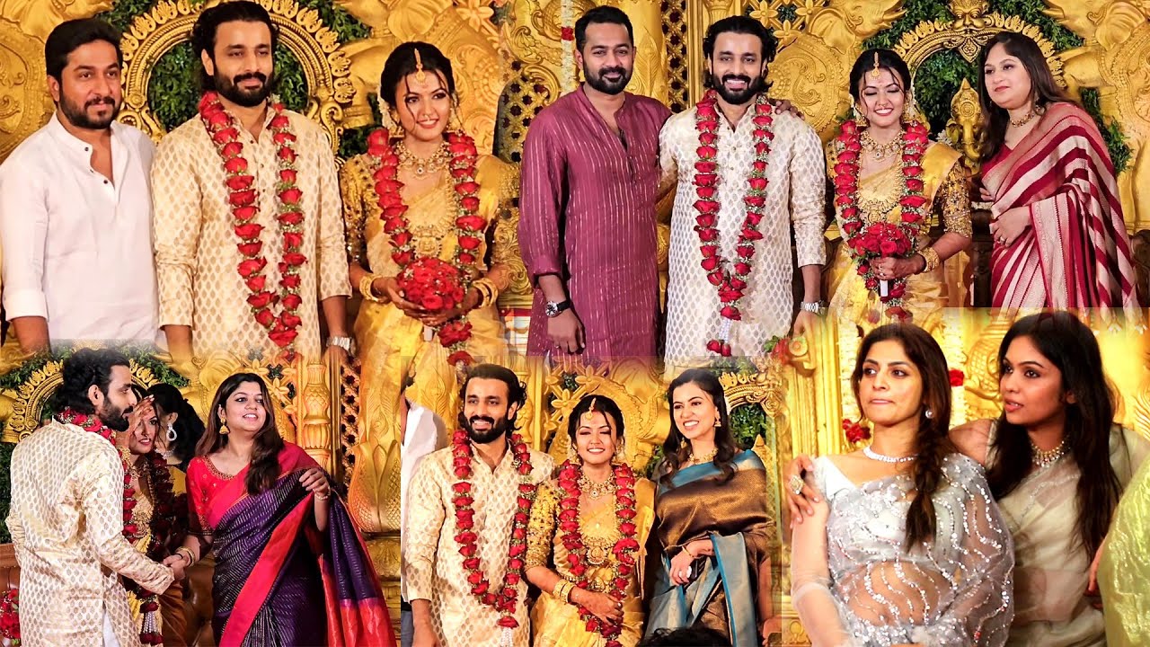 Malayalam actress and actors at Aparna Das Deepak Parambol Wedding ...