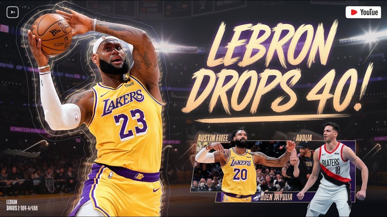 LeBron James Drops 40 Points in Epic Win! - YouTube