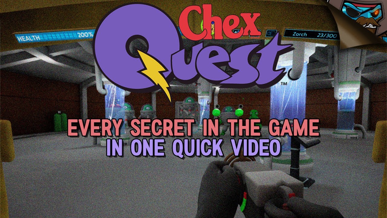 CHEX QUEST HD - EVERY SECRET in the Game - Walkthrough [NO COMMENTARY ...