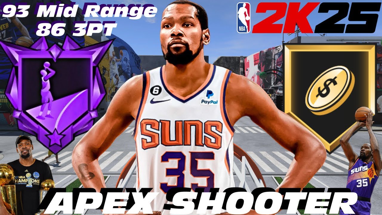 BEST BUILD NBA 2K25: NEW 6'10 APEX SHOOTER SMALL FORWARD BUILD 2K25 ...