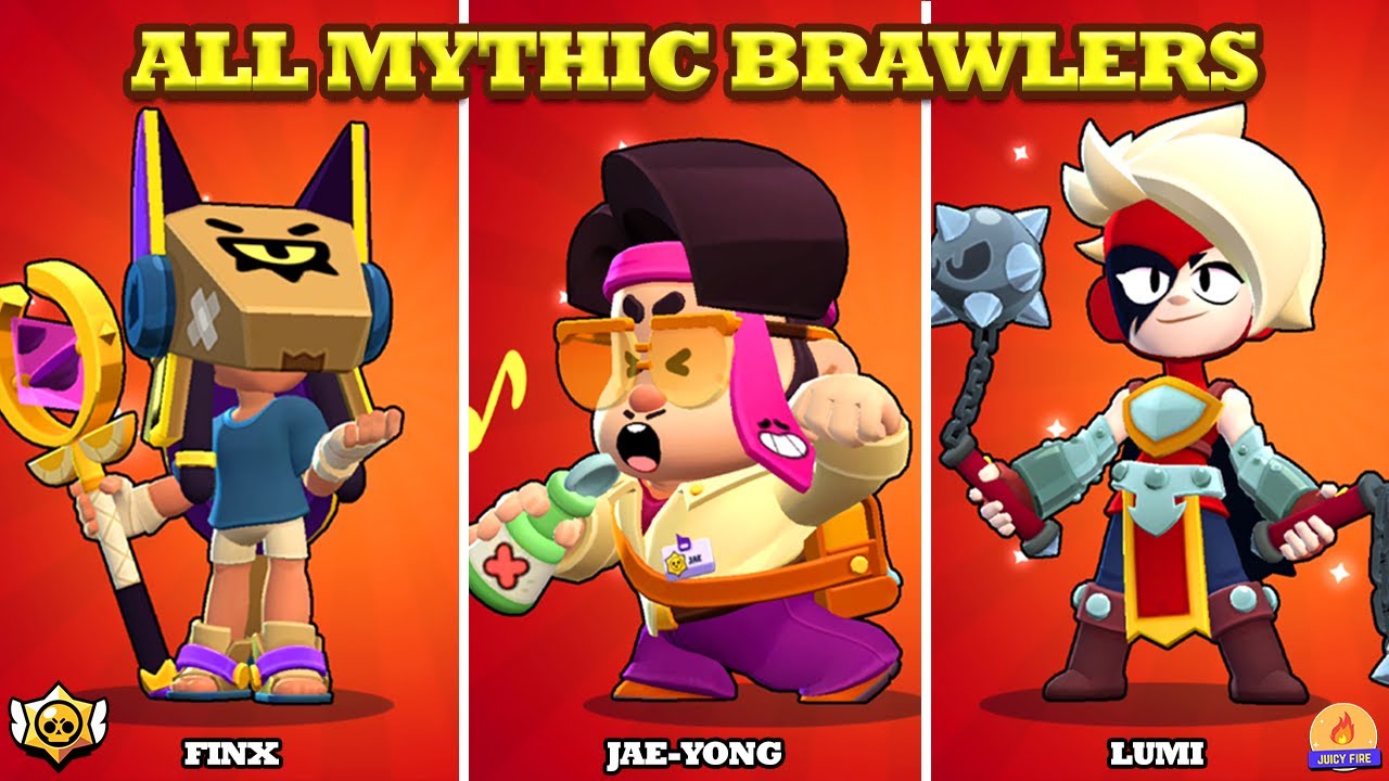 Brawl Stars | All Mythic Brawlers Unlocked | Jae-Yong Updated - YouTube