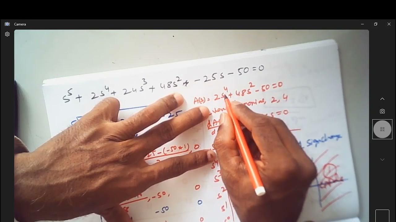 Routh's array 2 - YouTube