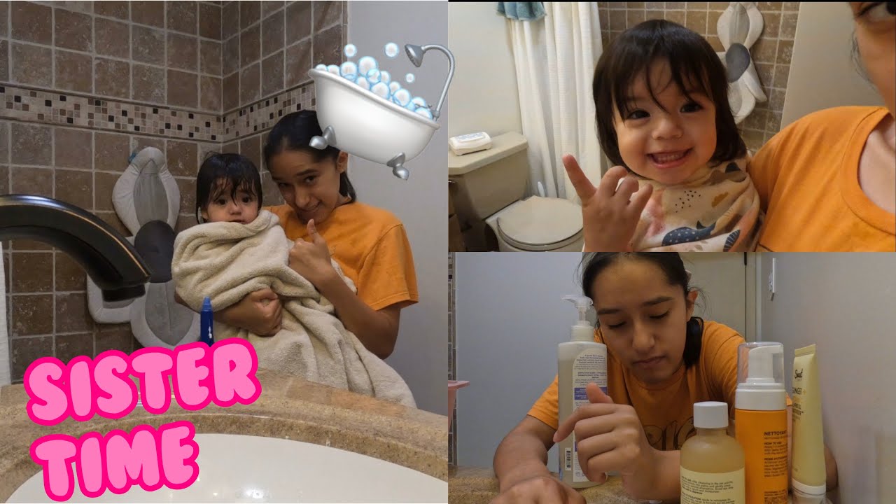 πgiving My Sister A Bath Sibling Time π Youtube