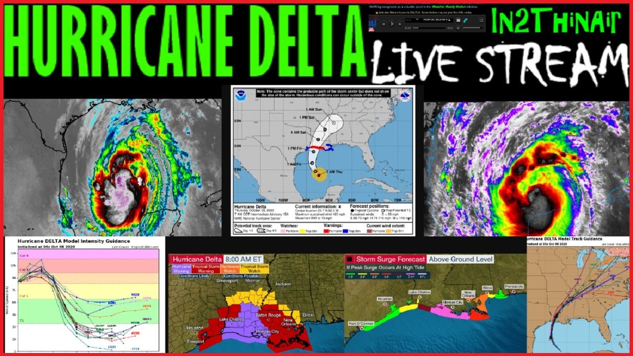 HURRICANE DELTA Update! - Livestream Coverage WHEN/WHERE/HOW - YouTube