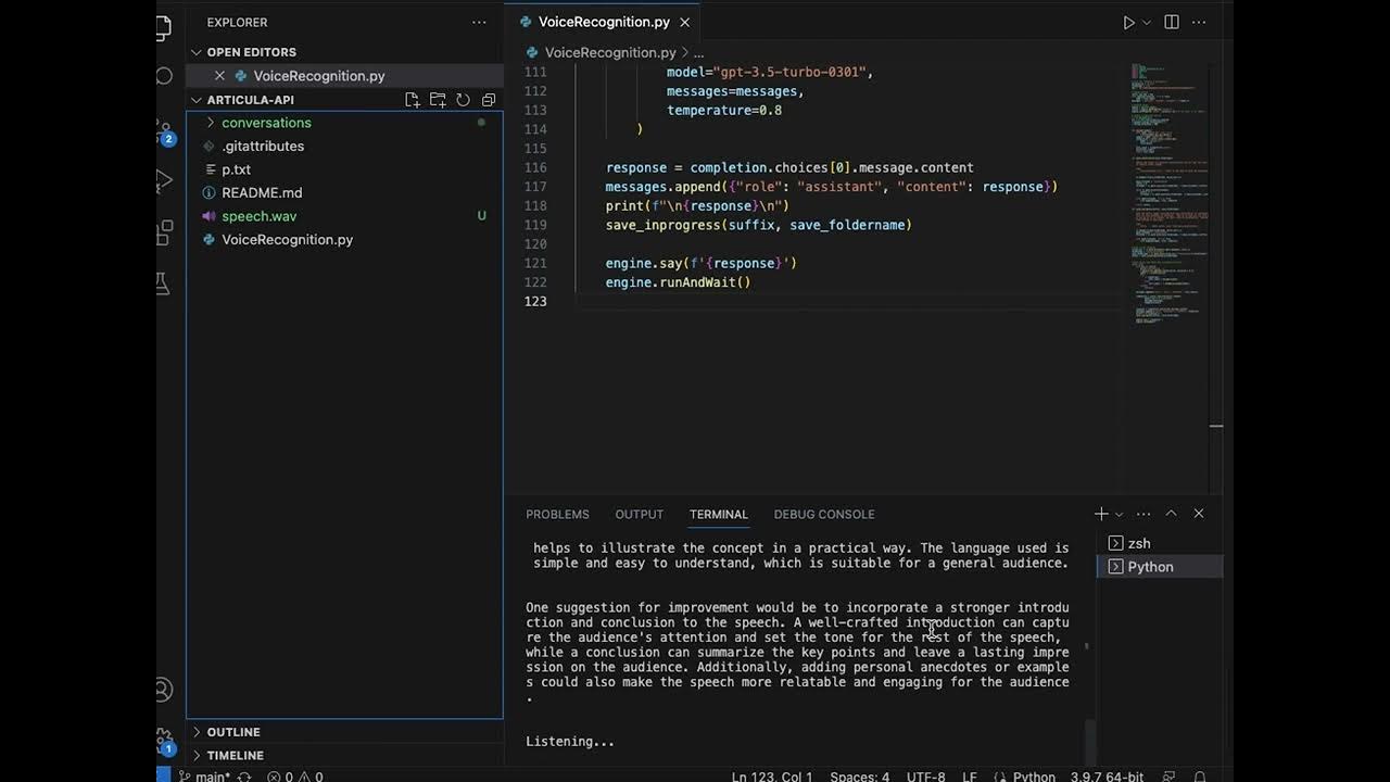 Articula Speech Recognition Demo - YouTube
