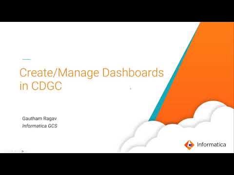 566. Manage Dashboards in CDGC - YouTube
