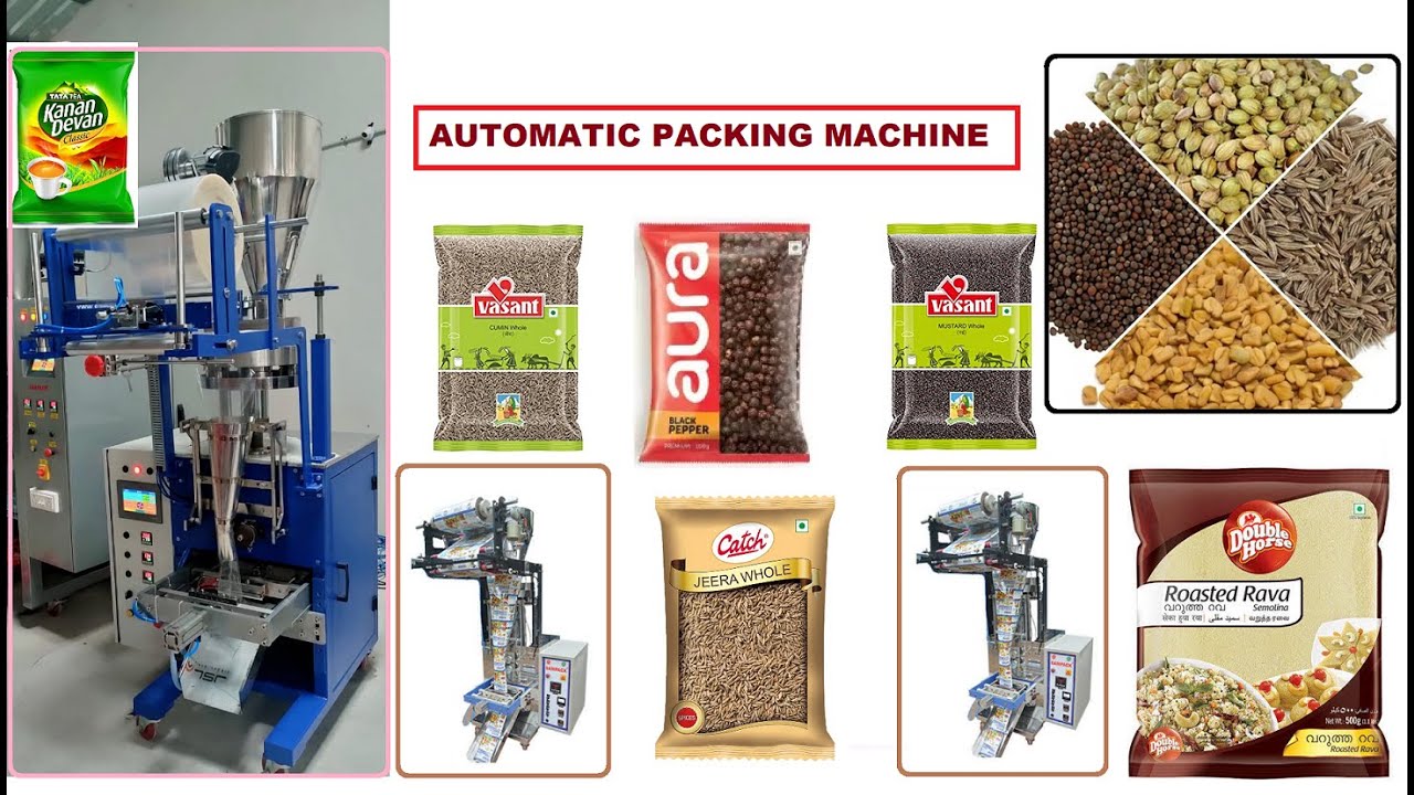 Jeera packing Machine | Mustard Packing Machine | Spices Packing ...
