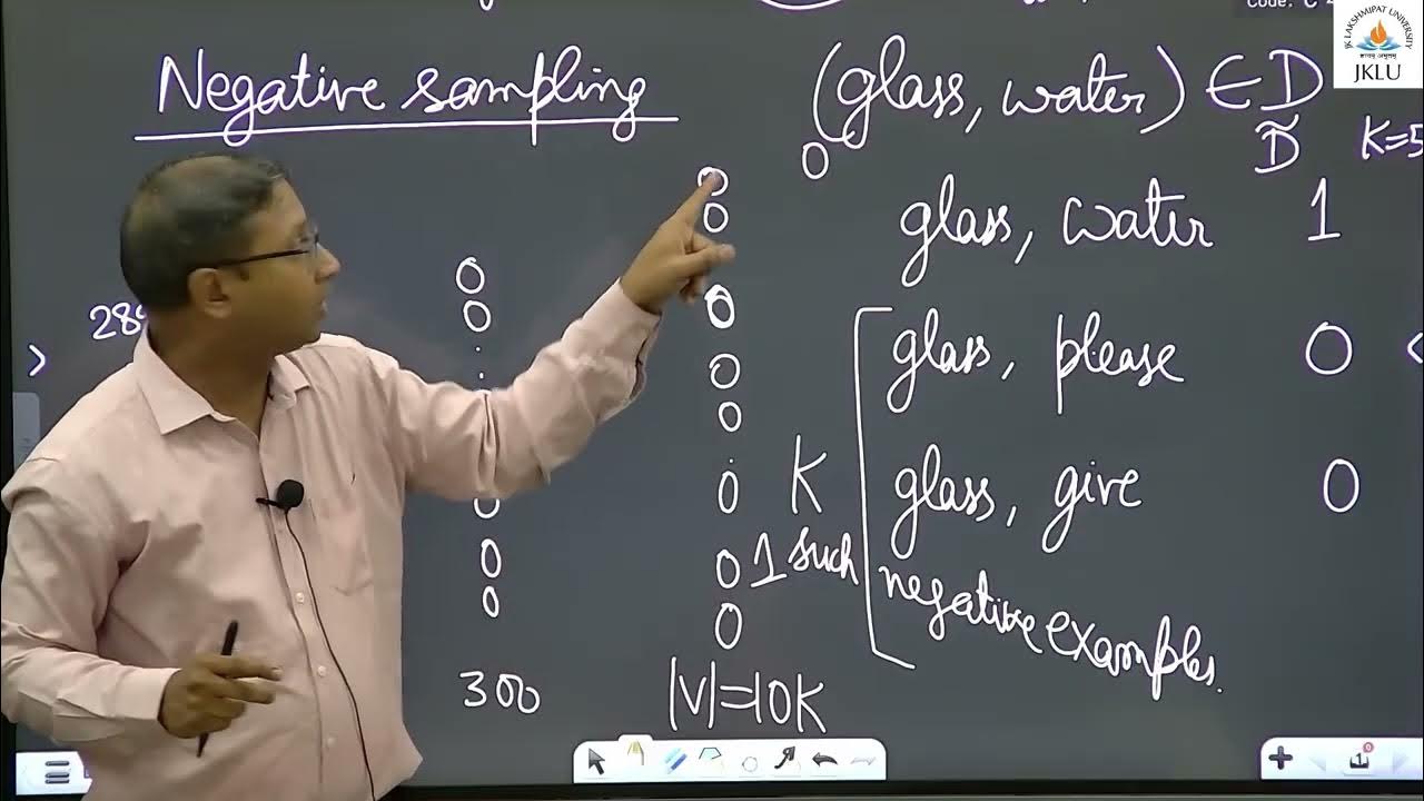Lecture 38: word2vec -- Negative sampling - YouTube