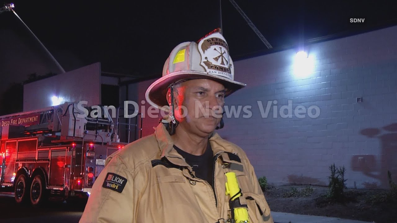 2nd alarm fire tears through large vacant building - SOT - YouTube