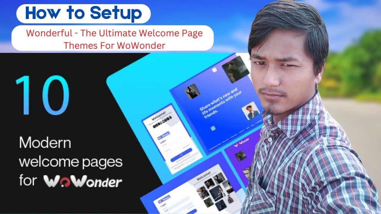 How to Setup Wonderful - The Ultimate Welcome Page Themes For WoWonder - YouTube