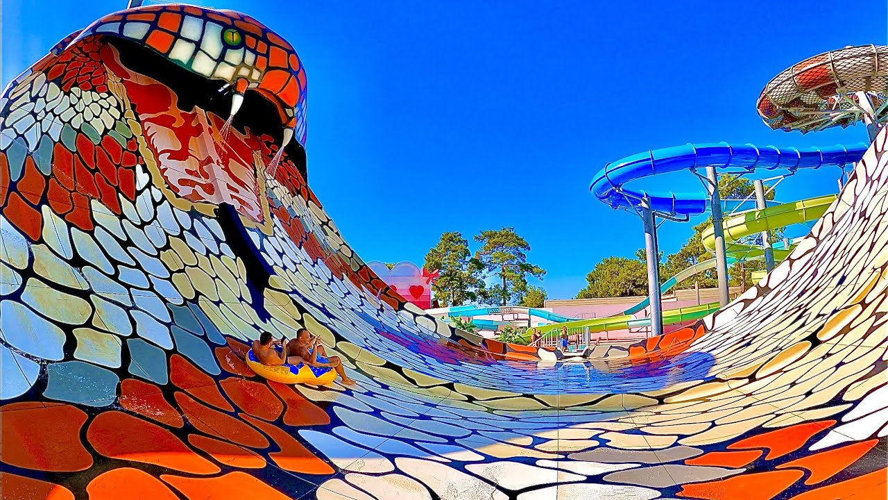 Vogue Hotel Bodrum - King Cobra Water Slide - YouTube