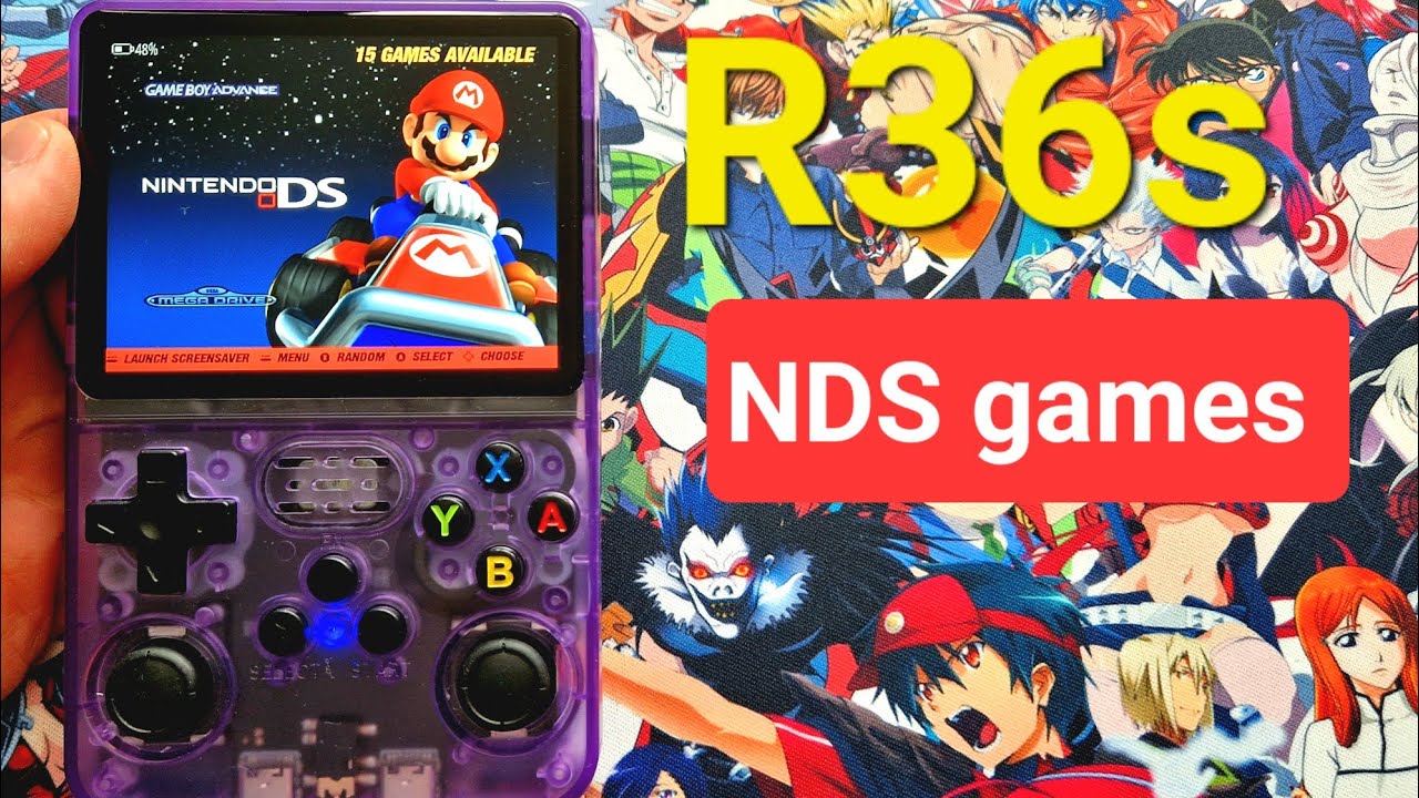 R36s Handheld Testing Nds Games New System Update Arkos Link On