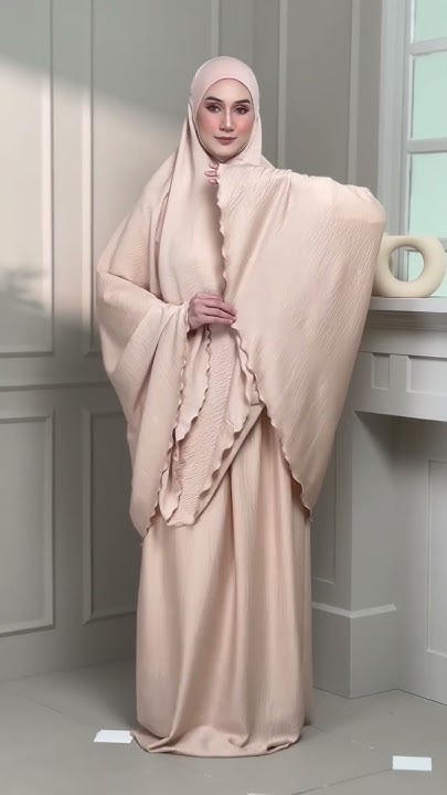 SARA Telekung in Light Peach - YouTube