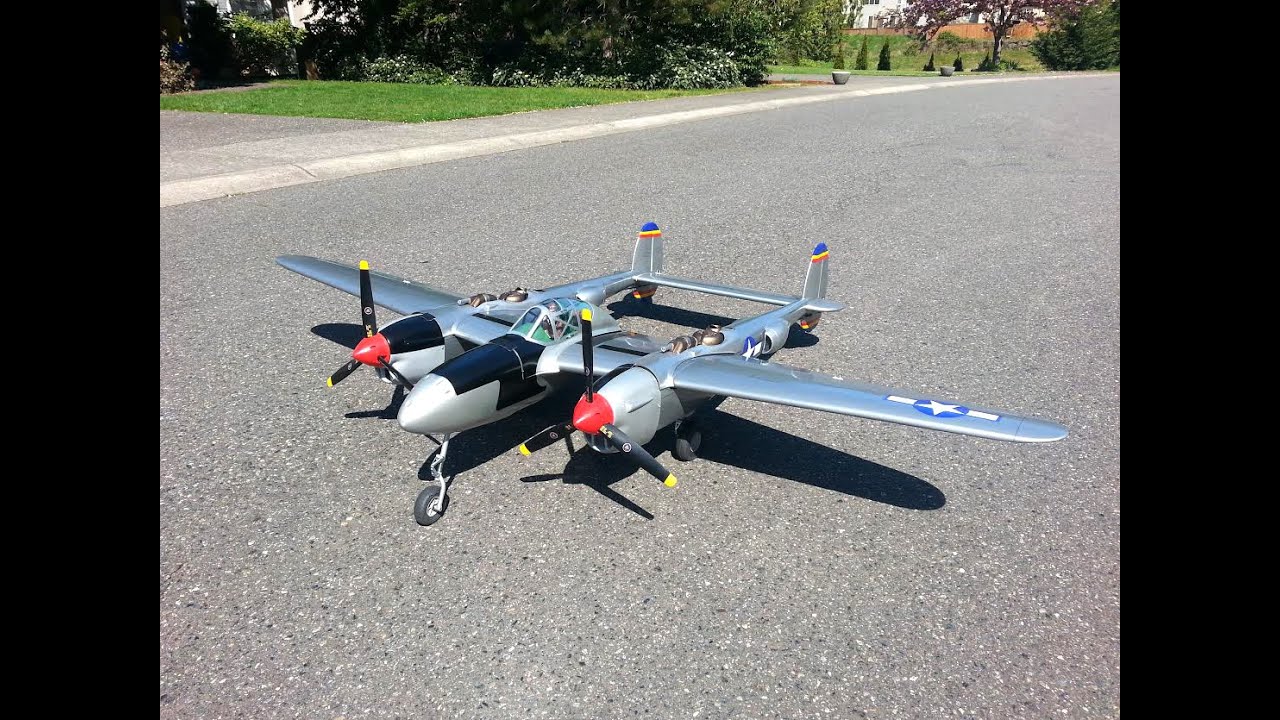 Legend Models 83" P-38 Lightning Flying Field - YouTube