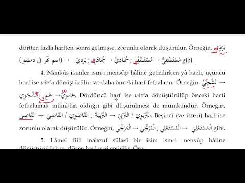 ilitam Arapça 1 - ünite 11 F Müştak isimler İsm-i mensûb ve mastar türleri