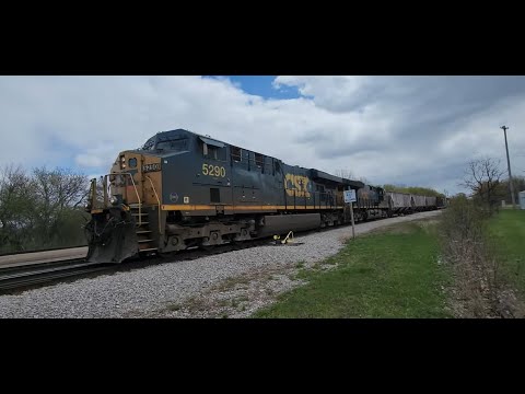 CSX 5290 & CSX 3336 Entering Saginaw Yard Northbound - YouTube
