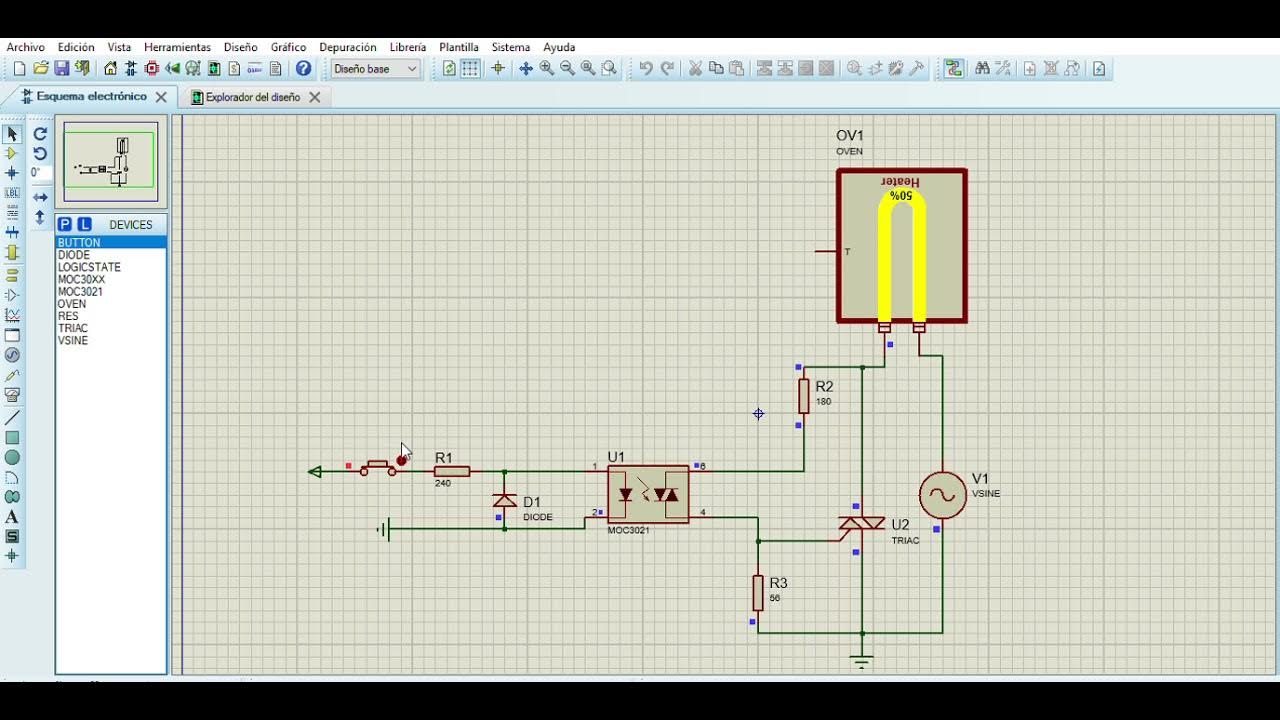 SSR Proteus 8 Professional Esquema electrónico - YouTube