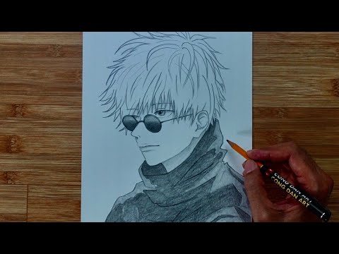 Cách Vẽ Gojo Satoru - Jujutsu Kaisen | Vẽ Anime Đơn Giản #544 | Cong ...