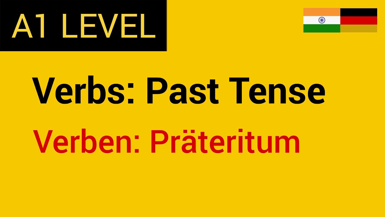 Verbs: Past Tense (Präteritum) - YouTube