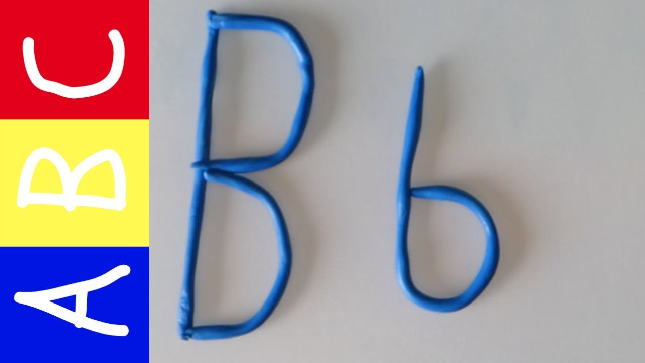 LÆR BOKSTAVEN "B" MED PLASTELINA - YouTube