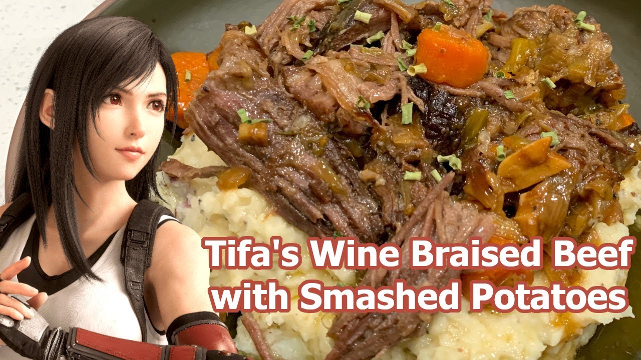 Tifa's Wine Braised Beef and Smashed Potatoes! - YouTube