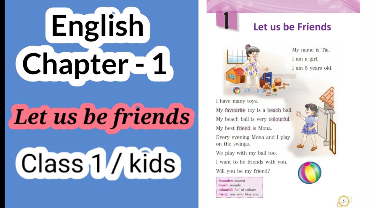 Let us be friends || English Chapter Let Us Be Friends - YouTube