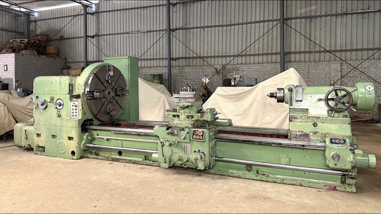 Skoda SRM-125 Heavy Duty Lathe Machine - 3400 mm Job Length - YouTube