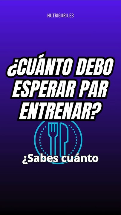 ¿Cuánto tiempo debes esperar para entrenar después de comer? ⏱️🍽️ #nutrición #nutriciondeportiva ...