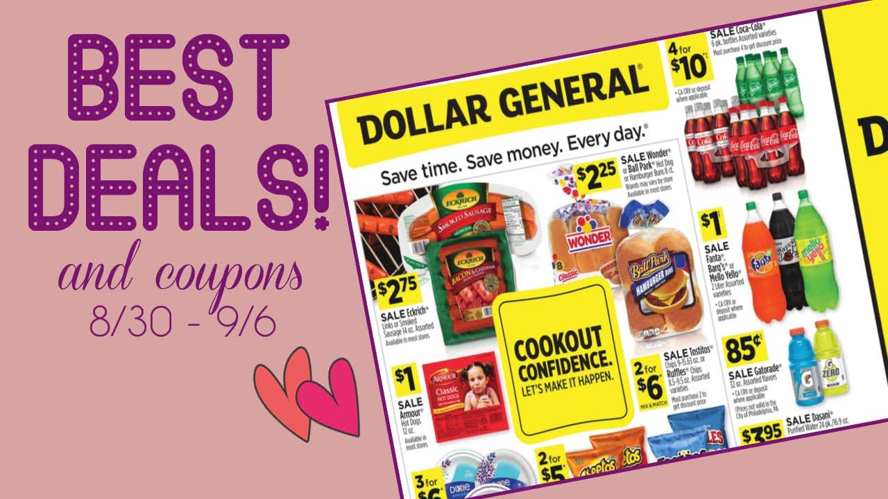 Dollar General Best Deals This Week! - Plus HOT coupons to clip (8/30-9 ...