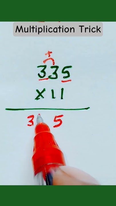 Multiplication Trick by "11"#shorts#maths#ytshorts#shortsfeed#multiplicationeducation#school# ...