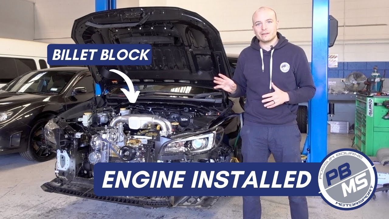 Billet Block STI Engine Installed [Billet Block Project EP. 3] - YouTube