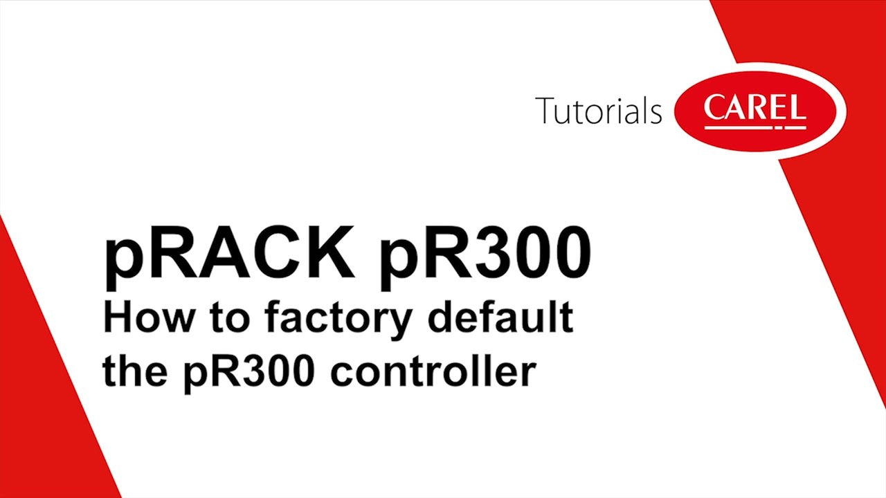 pRack pR300 How to Factory default the PR300 controller - YouTube