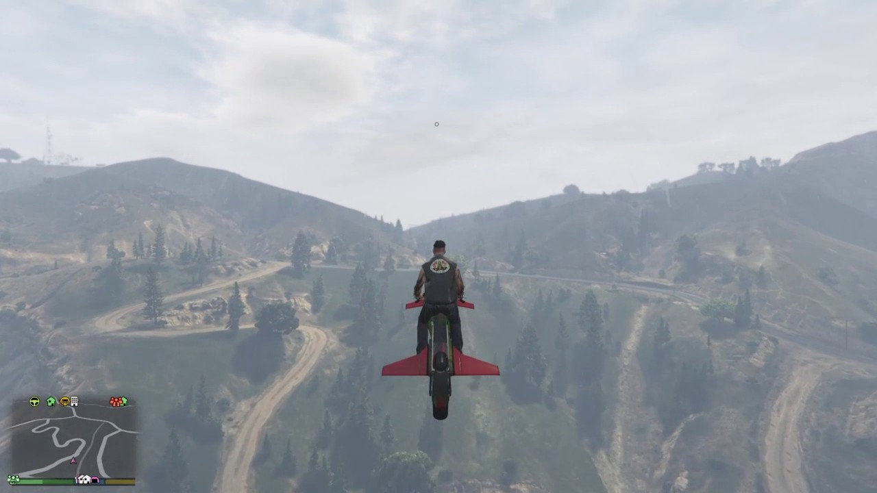 Oppressor glide from Mt. Chiliad to the Airport - YouTube