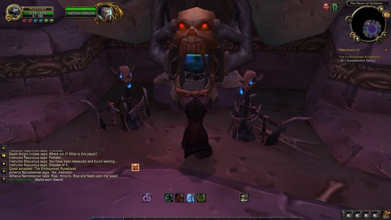 Death Knight Quests: 02 - The Emblazoned Runeblade (WotLK Classic ...
