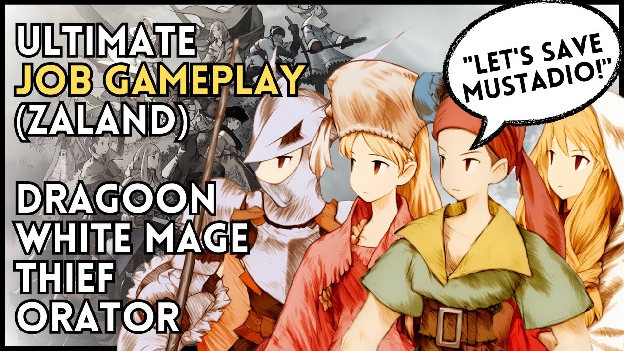 Final Fantasy Tactics - Job Gameplay ⚔️ Dragoon | White Mage | Thief ...