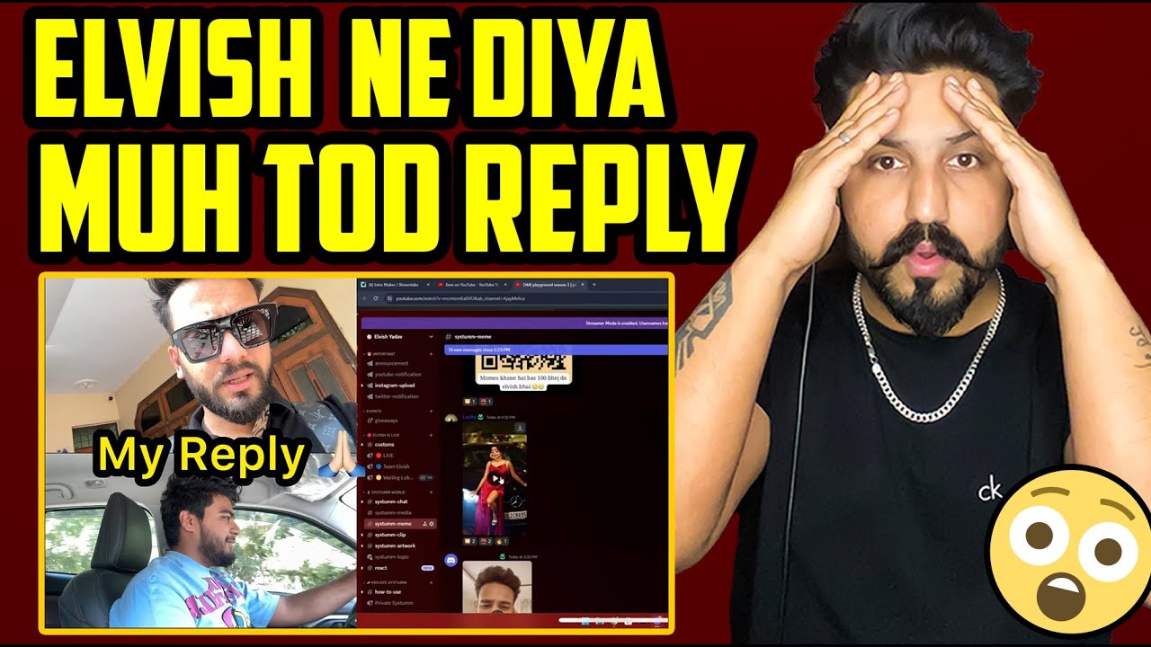 ELVISH YADAV REPLY TO MORPHING CONTROVERSY | ELVISH YADAV NEW VLOG ...