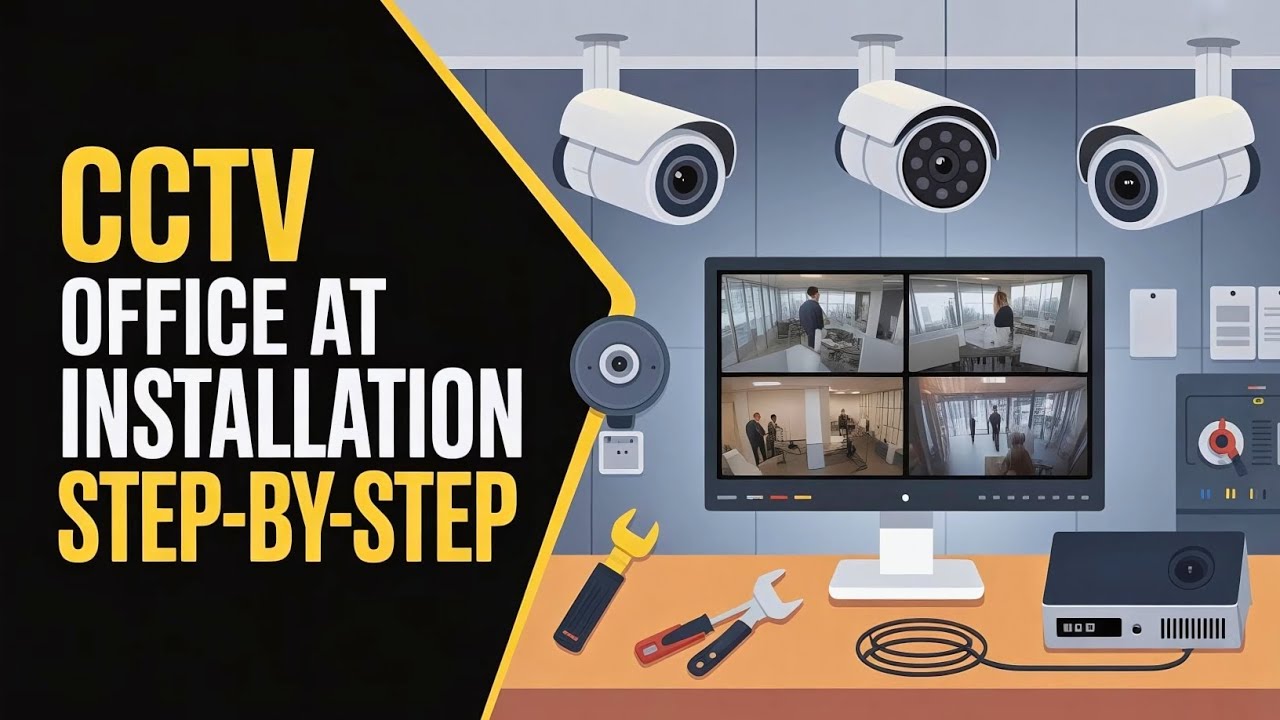 CCTV Office Installation Guide 🔒 Step-by-Step Process - YouTube
