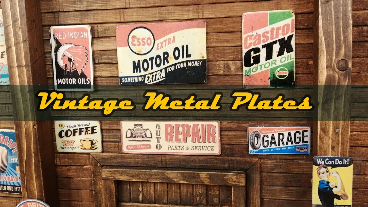 How to make vintage metal plates - YouTube