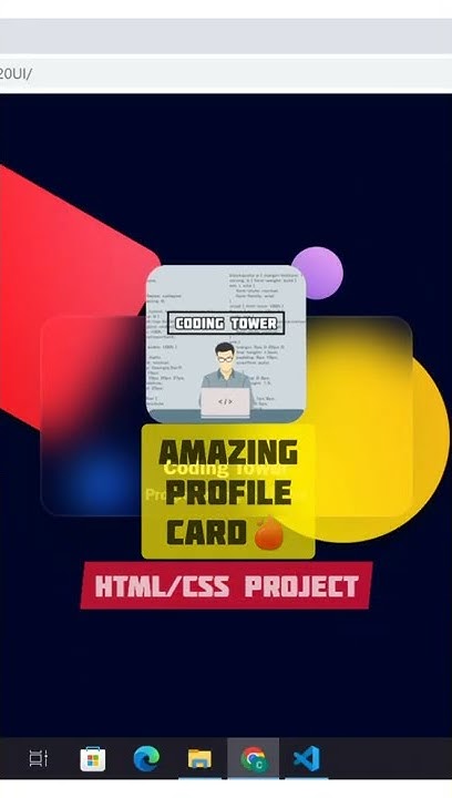 Amazing CSS Profile card animation |CSS project idea #shorts - YouTube