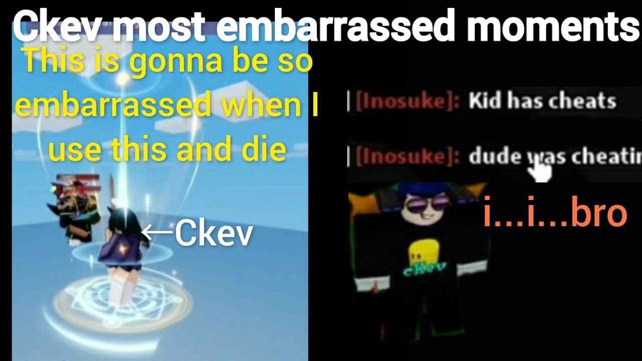 Ckev most embarrassed moments in bedwars - YouTube