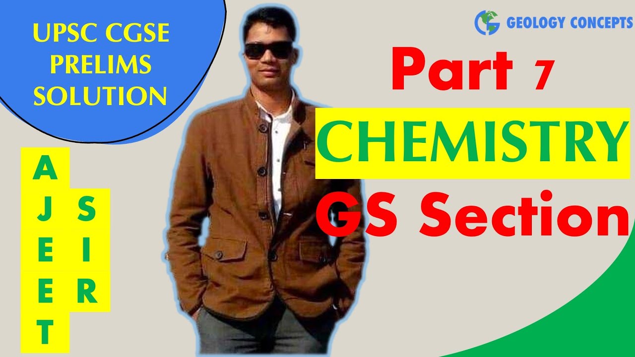 UPSC CGSE Prelims GS 2023 | Chemistry Solution | Part-7 - YouTube
