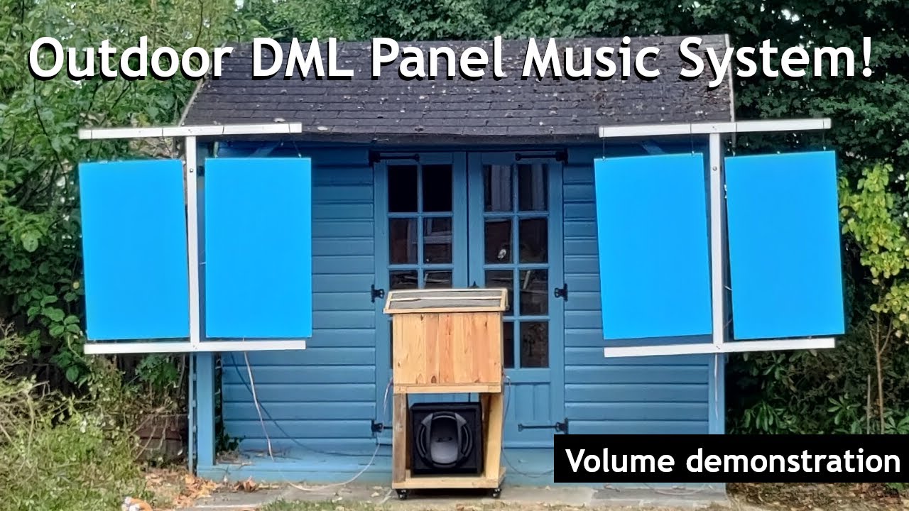 Outdoor DML panel speakers - YouTube