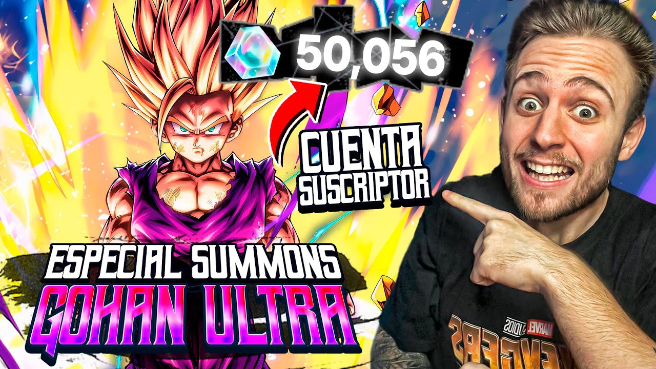 +50.000 CC FULL SUMMONS a GOHAN SS2 ULTRA en DRAGON BALL LEGENDS - YouTube