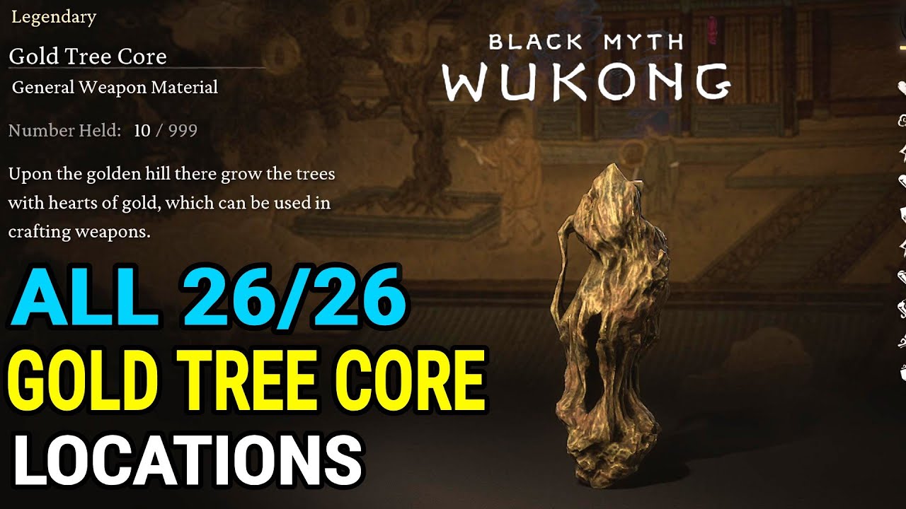 Black Myth Wukong - All Gold Tree Core Locations - YouTube