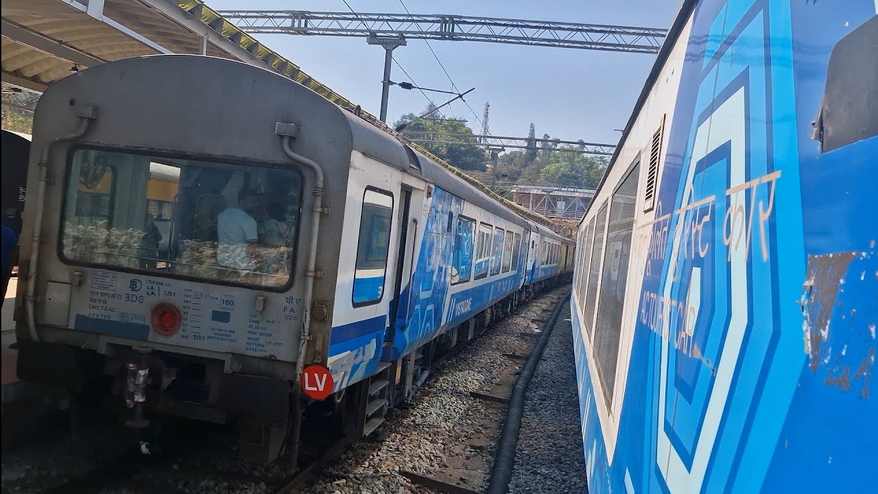 MAJN-YPR Exp Crossing YPR-KARWAR Exp at Sakleshpura | INDIAN RAILWAYS ...