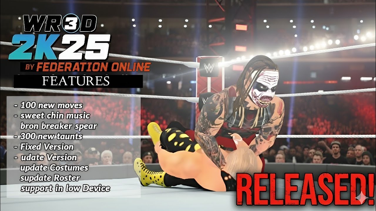 RELEASED! WR3D 2K25 FIXED MOD BY FEDERATION ONLINE| BRON BREAKER SPEAR ...