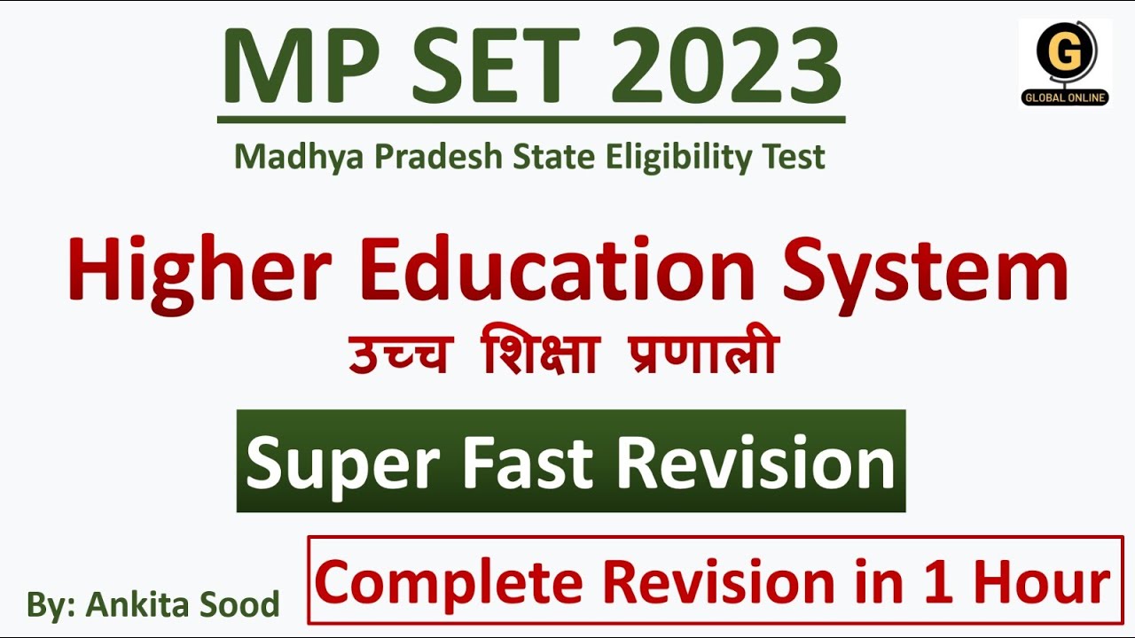 MP SET Paper 1 Preparation | Higher Education System for Madhya Pradesh ...