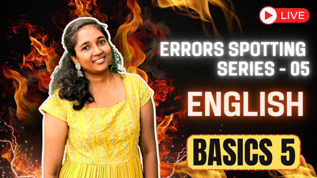 ENGLISH BASICS 5| ERRORS SPOTTING SERIES-05 | REENA | KR LOGICS - YouTube